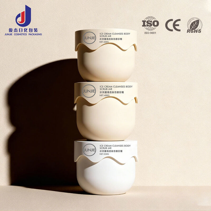 Custom Matt Gery Nude Brown Color Bowl Shape Jar Hair Gel Cream Body ...