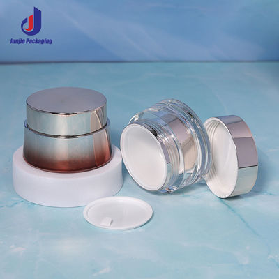 Luxury Skincare Body Cream Container Packaging 50ml ABS Cap Acrylic ...